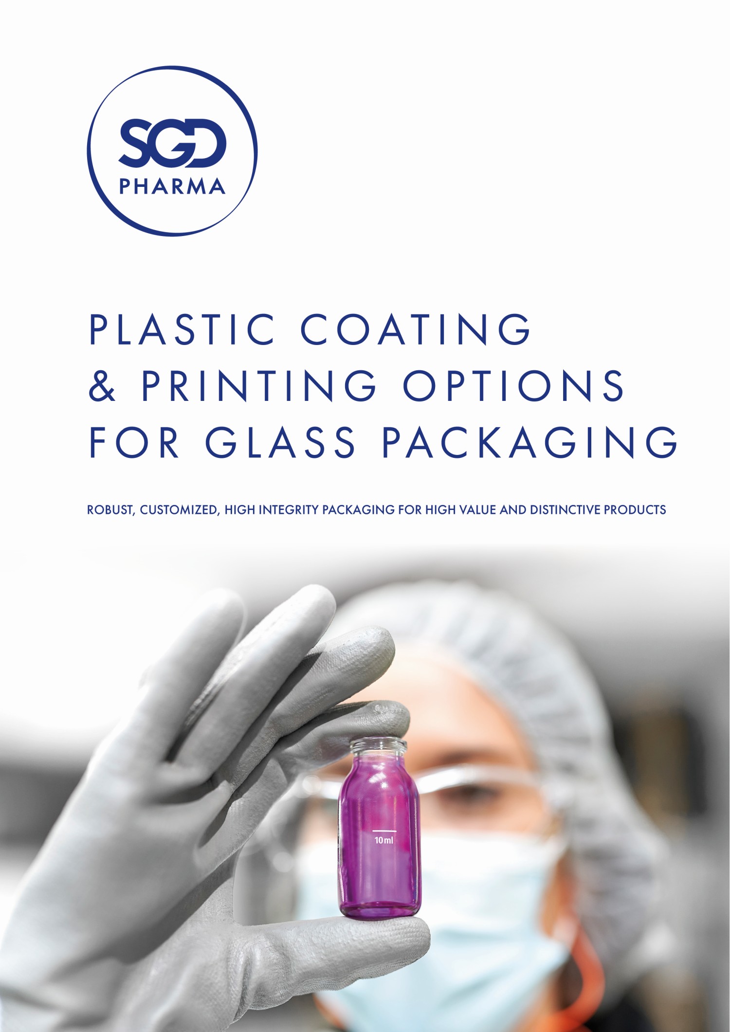 Plastic coating & printing options for glass packaging - SGD-Pharma